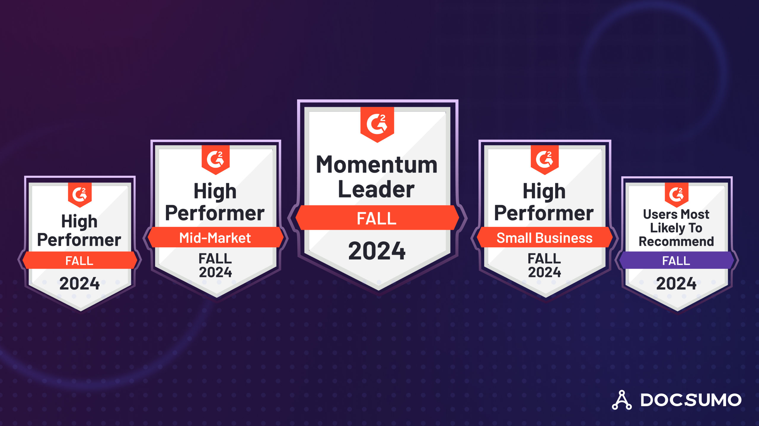 9 G2 Badges for Docsumo in Fall Report